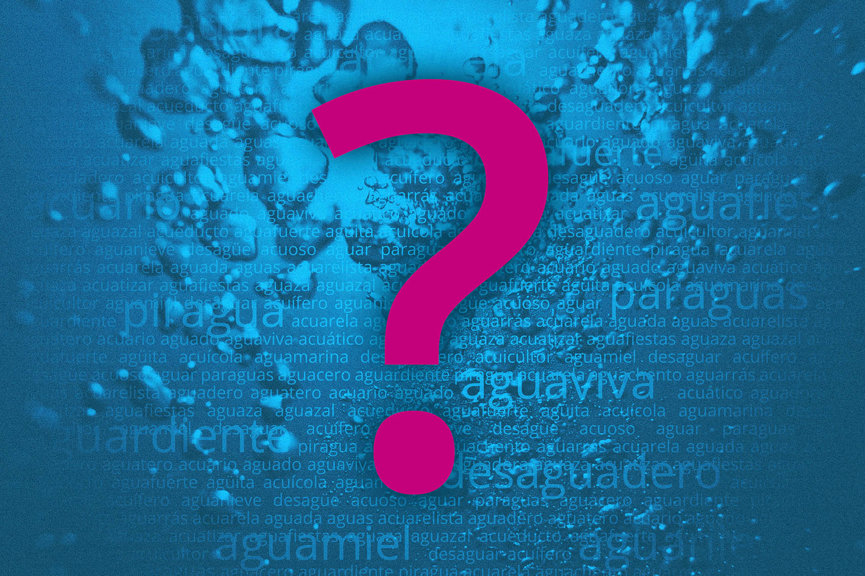 ¿Cuántas palabras sobre el agua conoces?